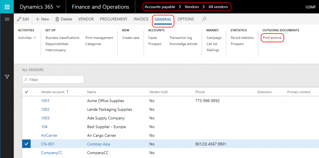 Archived Outgoing Documents for Customers and Vendors in Dynamics 365 ...