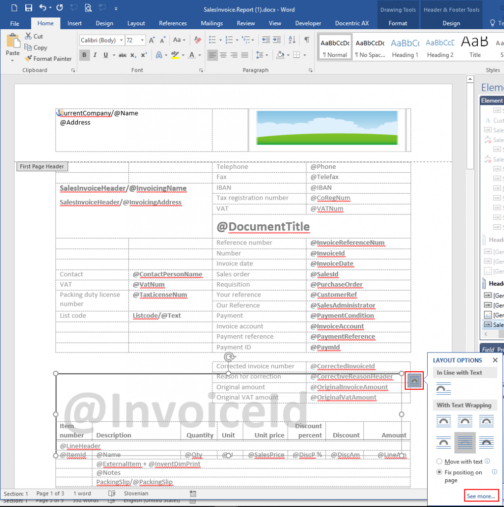 Add dynamic watermark to your reports in D365FO - Docentric AX
