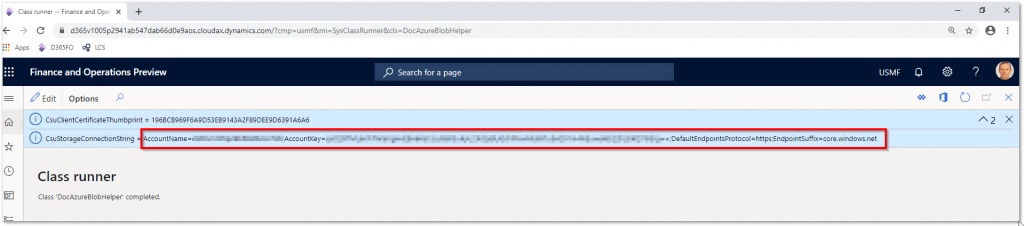 Connect to D365FO Azure Storage from MS Azure Storage Explorer