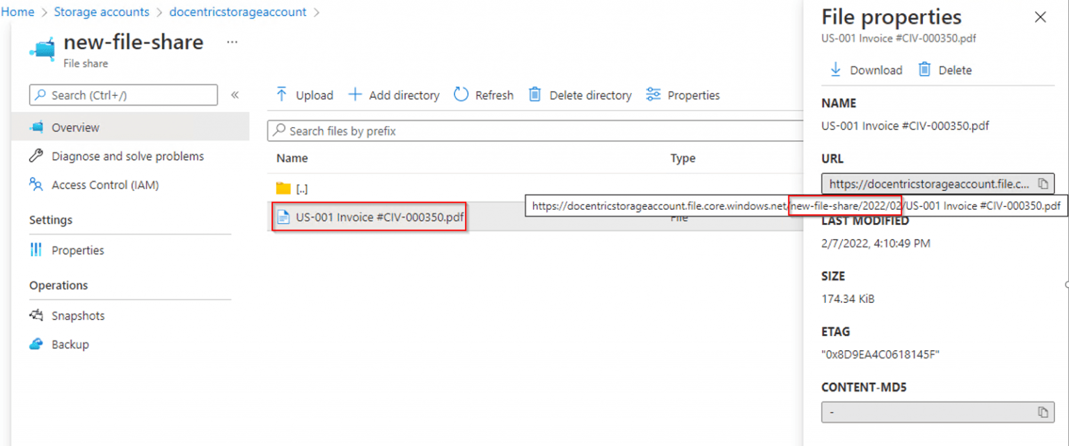 Save Invoices to Azure Files From D365FO