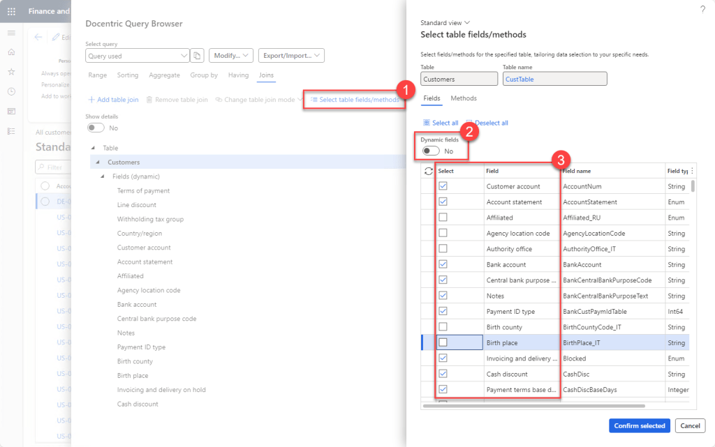 Docentric Query Browser for D365FO