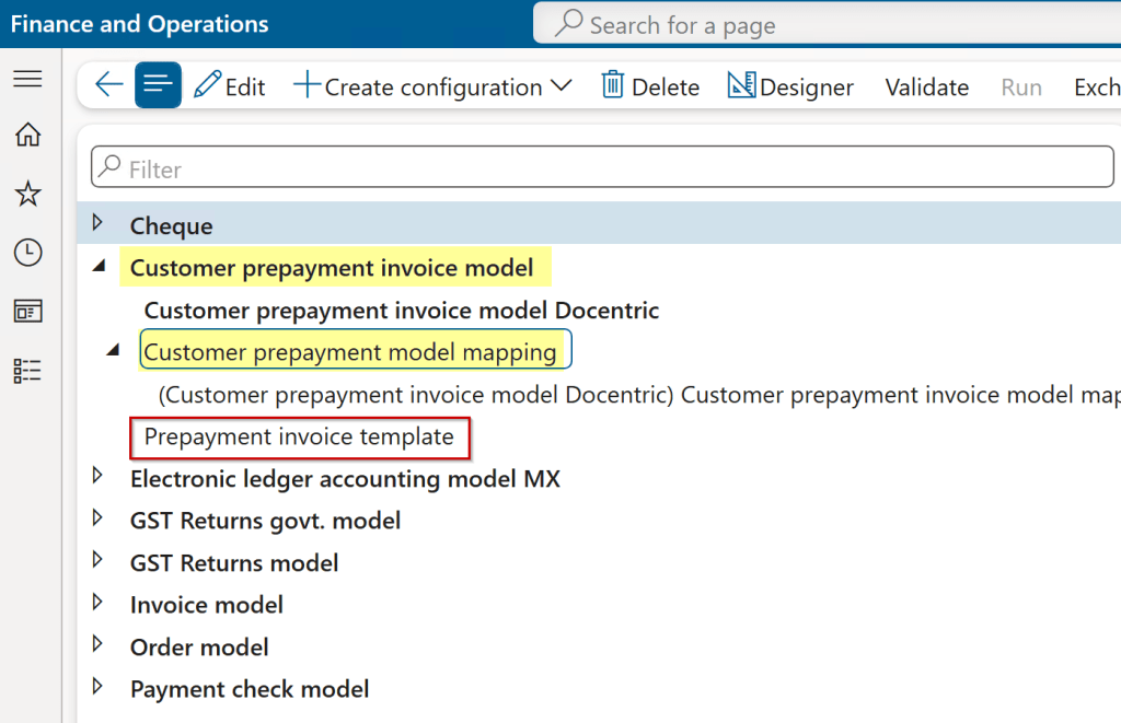 Use D365FO Customer Prepayment Invoice With Docentric